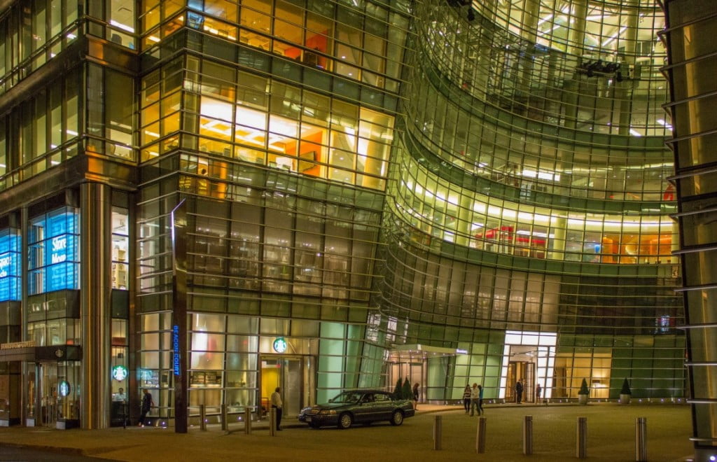 Iconic Glass Skyscraper In New York-The Bloomberg Tower Or 731 ...
