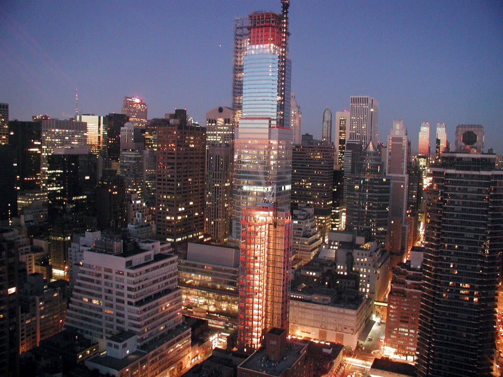 Iconic Glass Skyscraper In New York-The Bloomberg Tower Or 731 ...