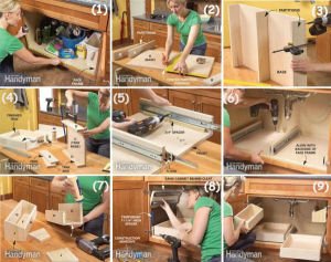 DIY Storage Ideas-How To Build Kitchen Storage Under The Sink