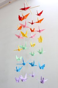 Guide On How To Create A Colorful Rainbow DIY Crane Curtain [Video ...