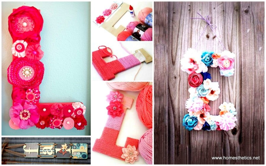 Simply Extraordinary DIY Letter Decor Here To Enhance The Aesthetic ...