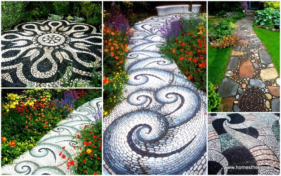 Backyard Landscaping Ideas-15 Magical DIY Pebble Paths That Seem Shaped ...