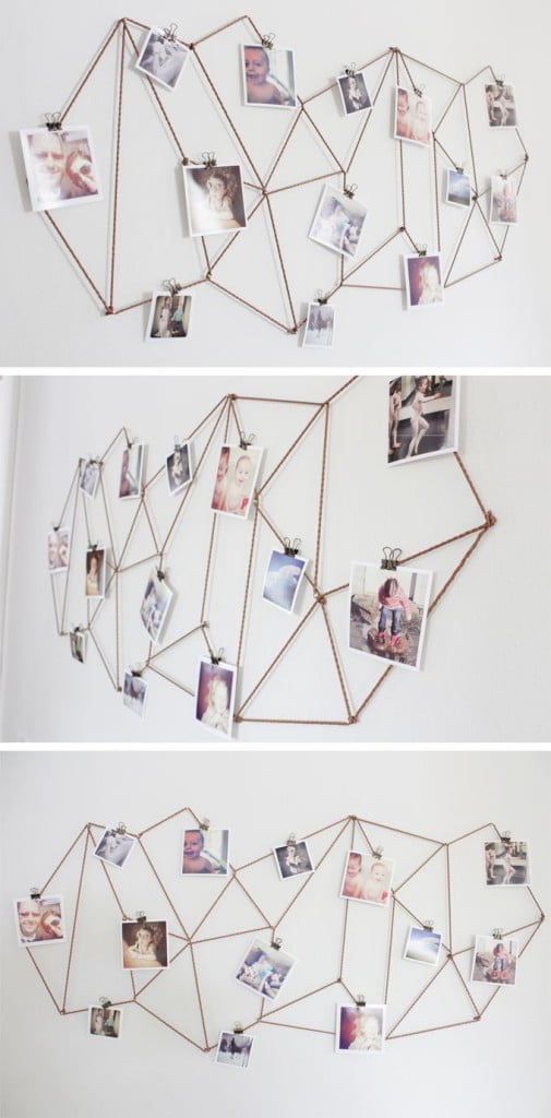 45 Creative DIY Photo Display Wall Art Ideas