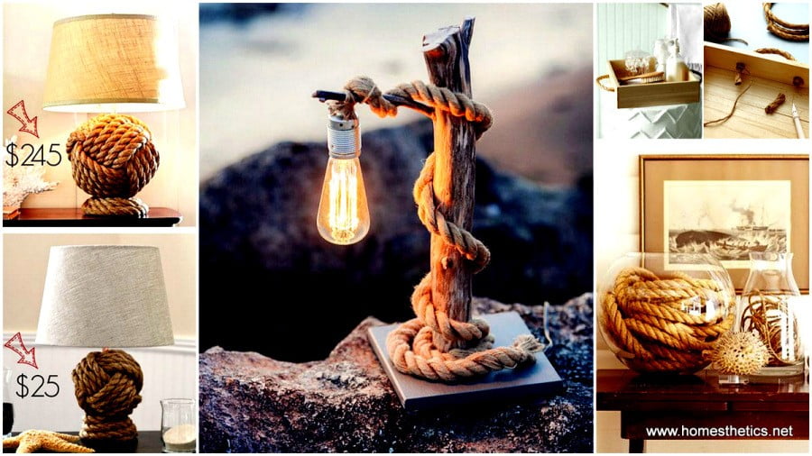30 Rope Crafts And Decorating Ideas For A Nautical Theme