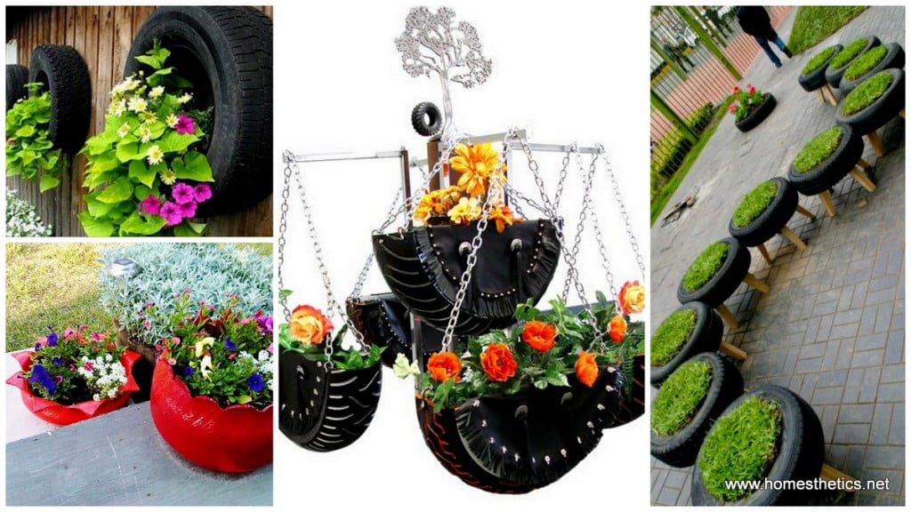 Creative Colorful DIY Projects On How To Reuse Old Tires