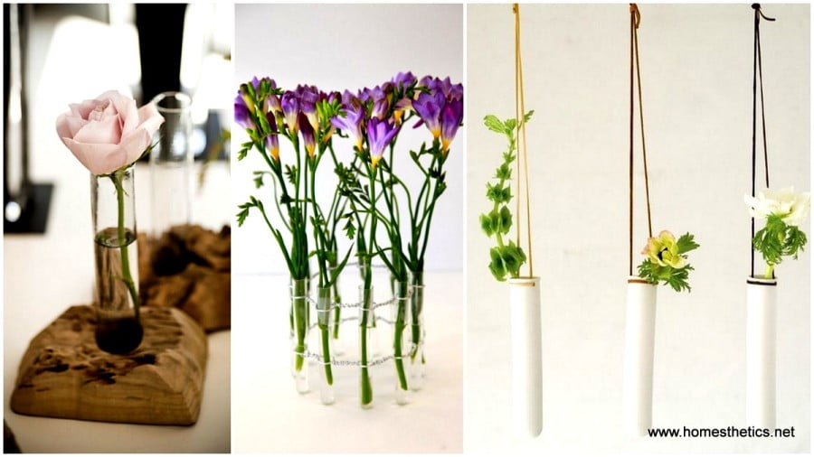 10 DIY Unique Test Tube Flower Vases
