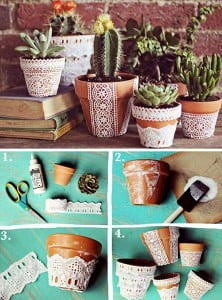 22 Charming And Beautiful Lace DIY Projects To Realize At Home