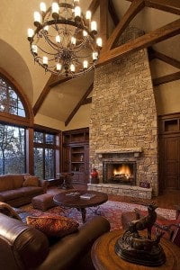 38 Rustic Country Cabins With A Stone Fireplace For A Romantic Get Away