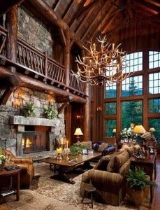 38 Rustic Country Cabins With A Stone Fireplace For A Romantic Get Away
