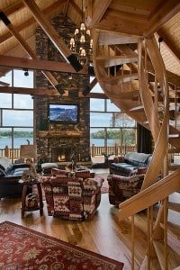 38 Rustic Country Cabins With A Stone Fireplace For A Romantic Get Away