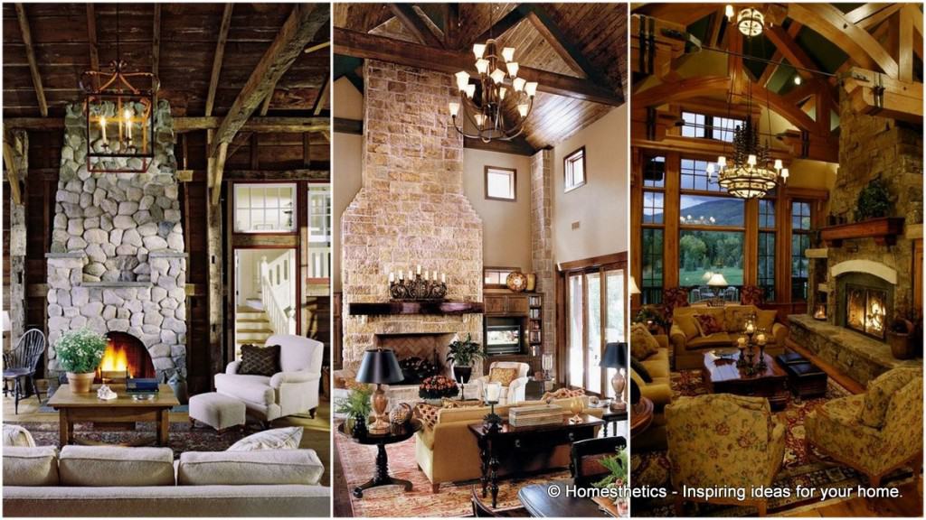 38 Rustic Country Cabins With A Stone Fireplace For A Romantic Get Away