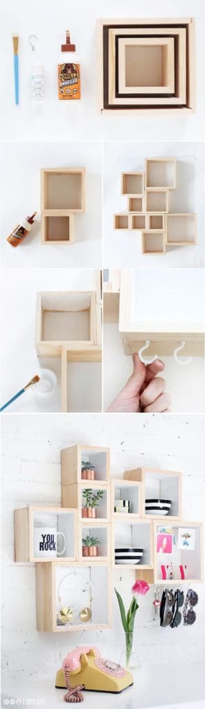 19 Beautiful Easy DIY Shelves To Build At Home