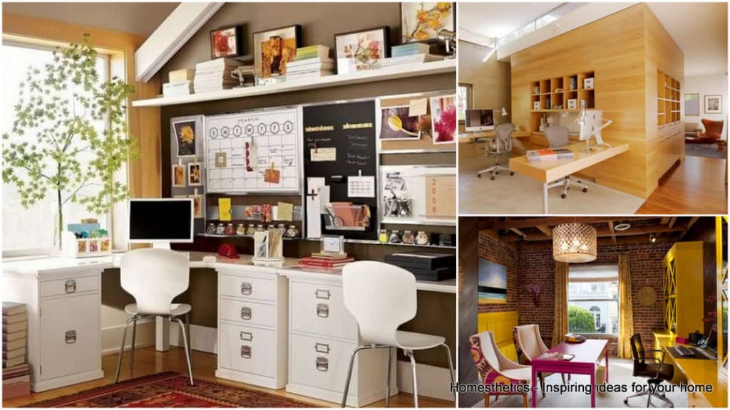 30 Brilliantly Beautiful Shared Home Office Ideas For Your Household