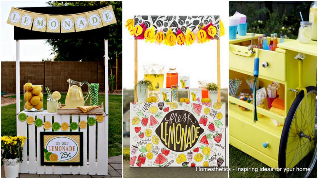 23 Joyful DIY Lemonade Stands To Build Happily - Homesthetics