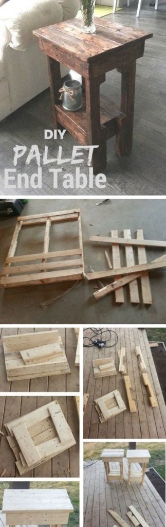 43 Ingeniously Creative DIY End Table For Your Home