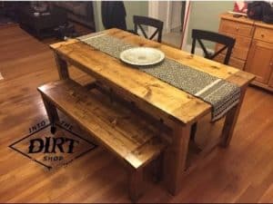 53 Free DIY Farmhouse Table Plans For A Rustic Dinning Room