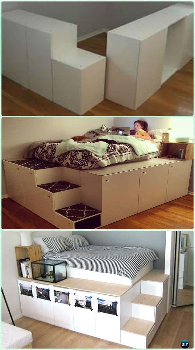 29 Easy To Build DIY Platform Bed For A Cozy Bedroom