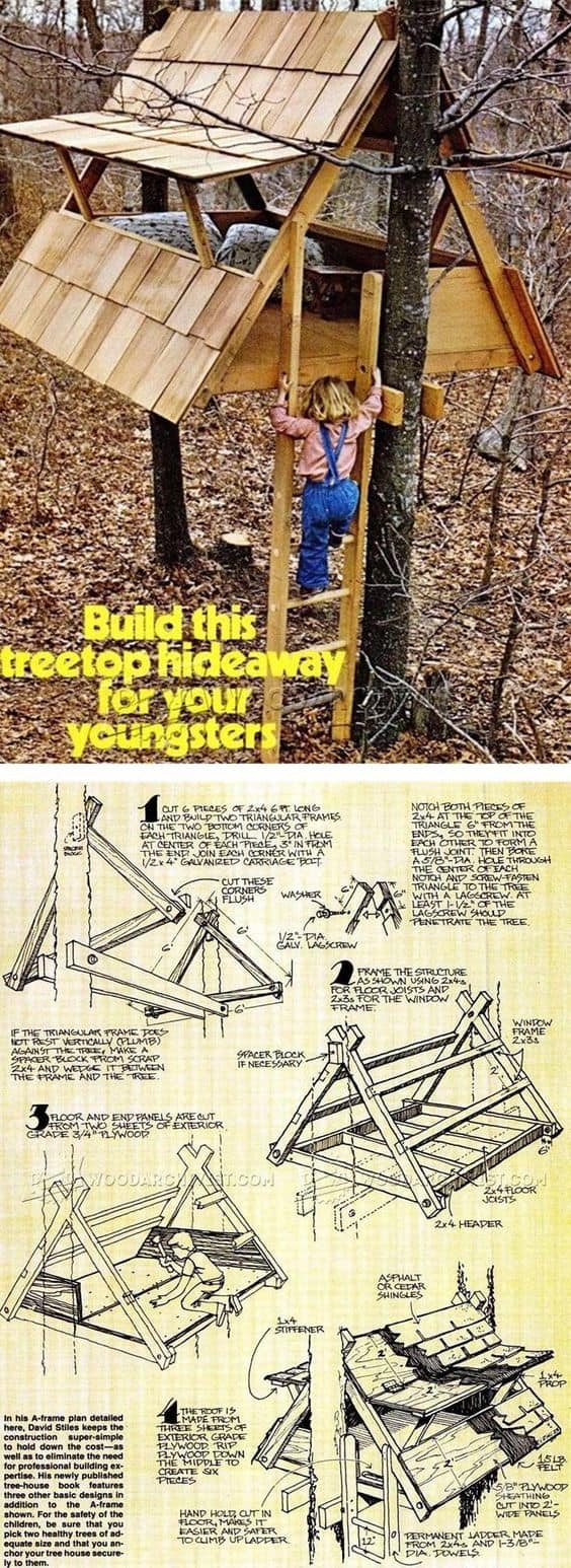 37 DIY Tree House Plans That Dreamers Can Actually Build