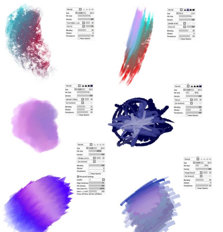20 Best Paint Tool SAI Brushes And Textures | Art + Reviews