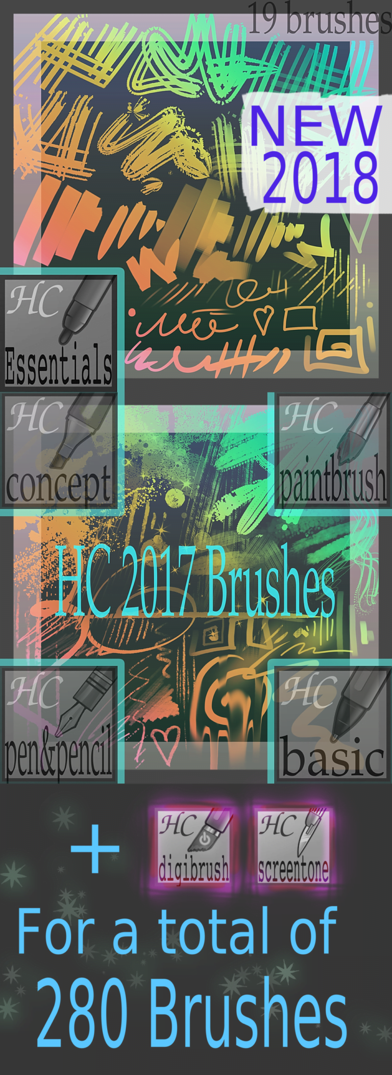 14 Free Krita Brushes And Brush Packs | Art + Reviews