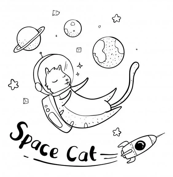 45 Easy Space Drawing Ideas You Can Try At Home