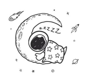 45 Easy Space Drawing Ideas You Can Try At Home