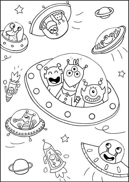 45 Easy Space Drawing Ideas You Can Try At Home