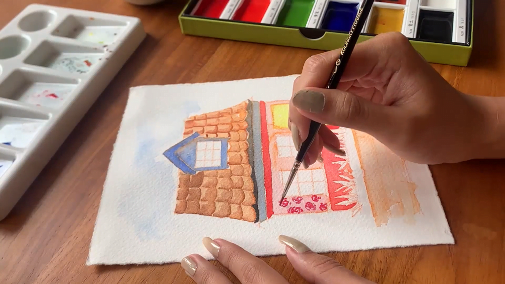 How To Paint A House With Watercolor - Easy Beginner Guide