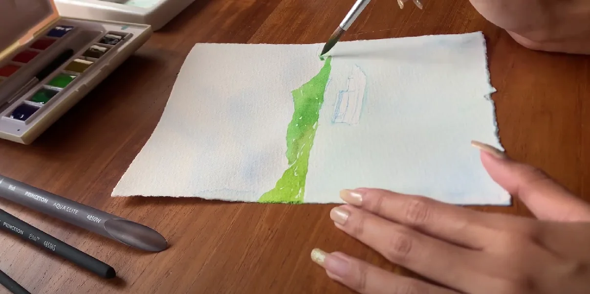 How To Paint Sea In Watercolor - Easy Beginner Guide