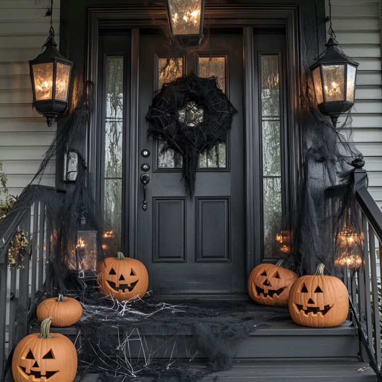 23 Front Porch Halloween Decoration Ideas For Spooky Curb-Appeal
