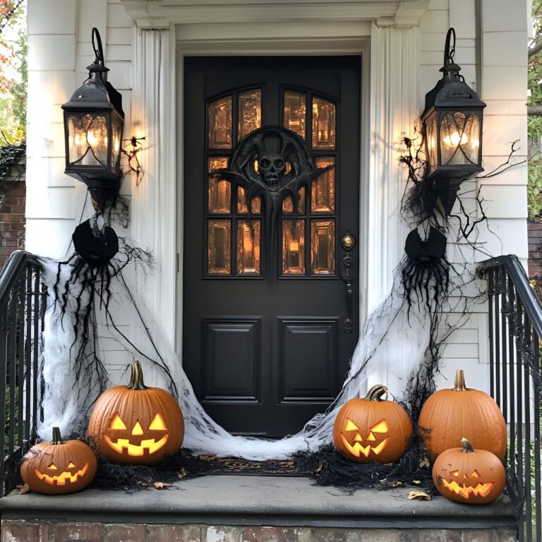 23 Front Porch Halloween Decoration Ideas For Spooky Curb-Appeal