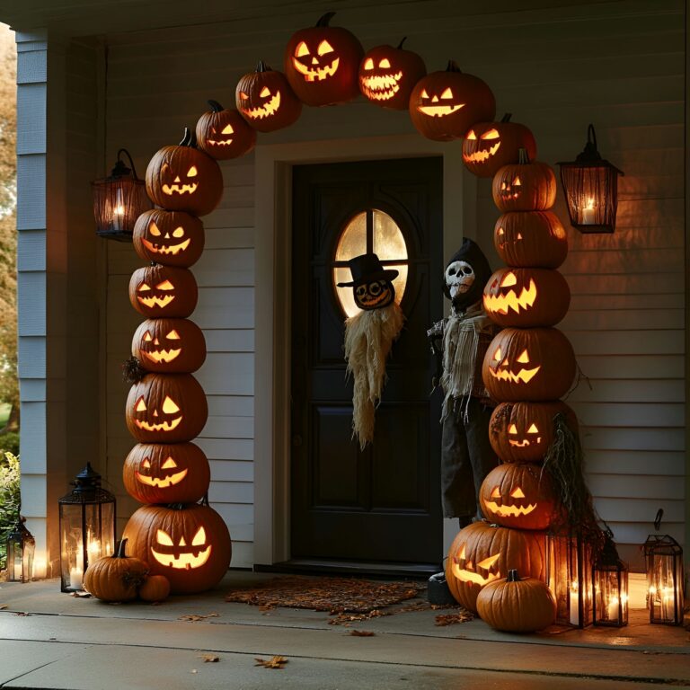 23 Front Porch Halloween Decoration Ideas For Spooky Curb-Appeal