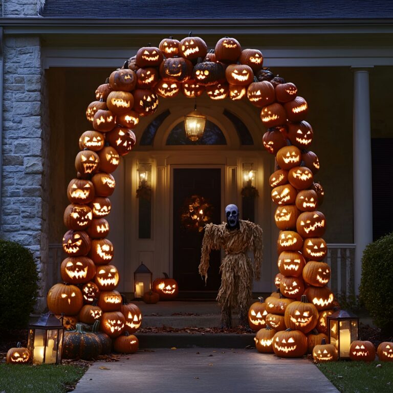 23 Front Porch Halloween Decoration Ideas For Spooky Curb-Appeal