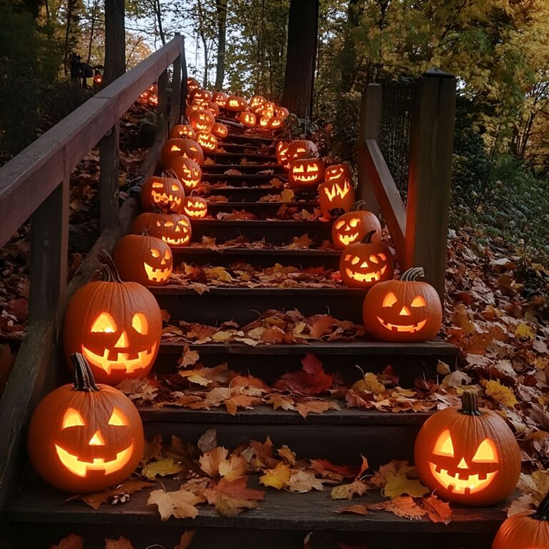 27 Halloween Staircase Décor Ideas For An Enchanting Spooky Season