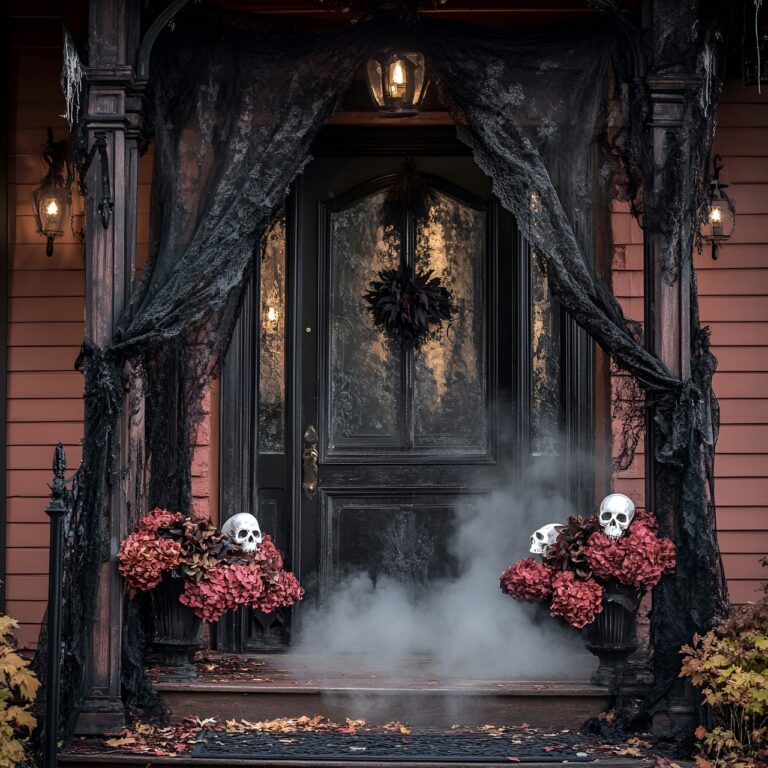 23 Front Porch Halloween Decoration Ideas For Spooky Curb-Appeal
