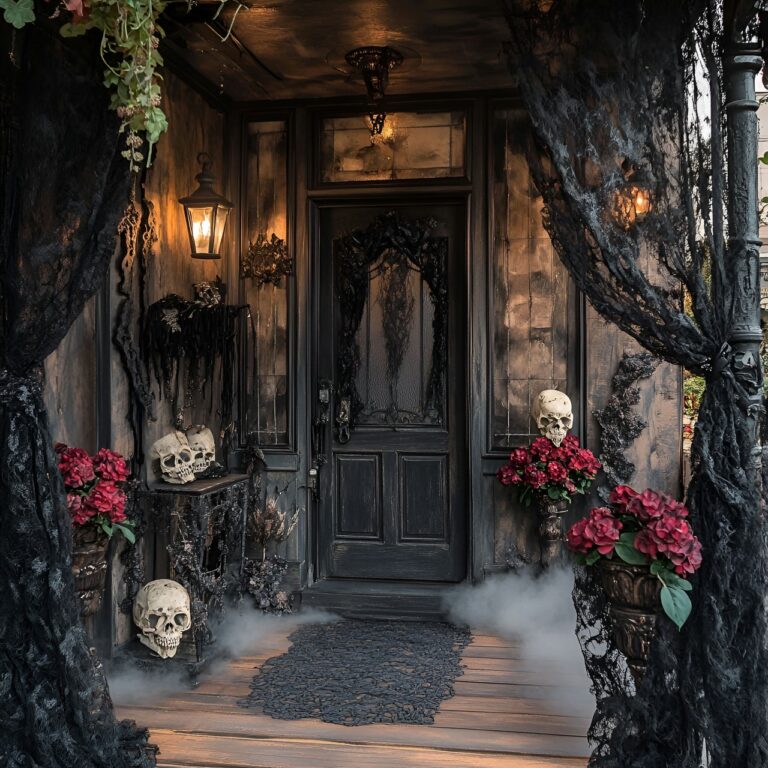 23 Front Porch Halloween Decoration Ideas For Spooky Curb-Appeal