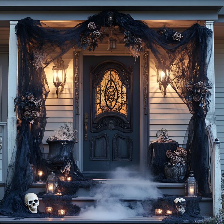 23 Front Porch Halloween Decoration Ideas For Spooky Curb-Appeal