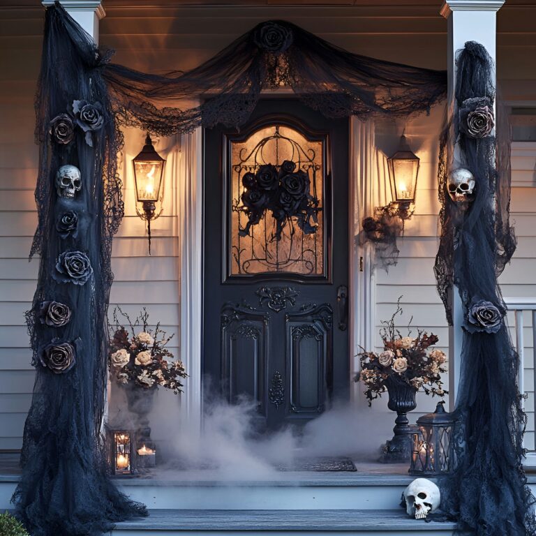23 Front Porch Halloween Decoration Ideas For Spooky Curb-Appeal
