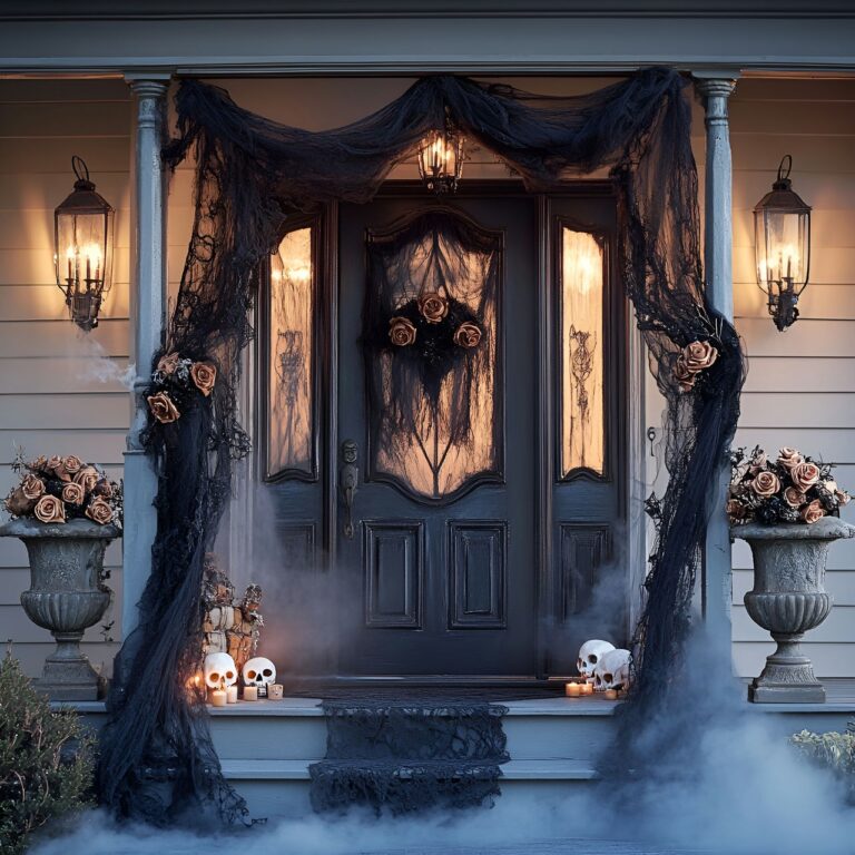 23 Front Porch Halloween Decoration Ideas For Spooky Curb-Appeal