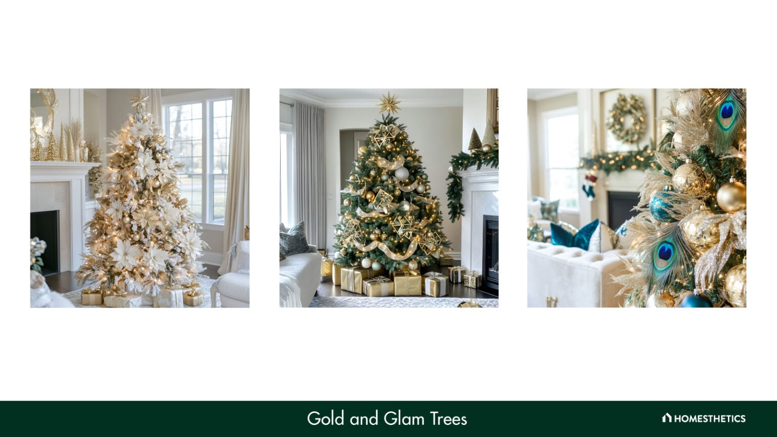 30 Gold & Glam Trees Bringing Luxurious Style To Christmas Décor