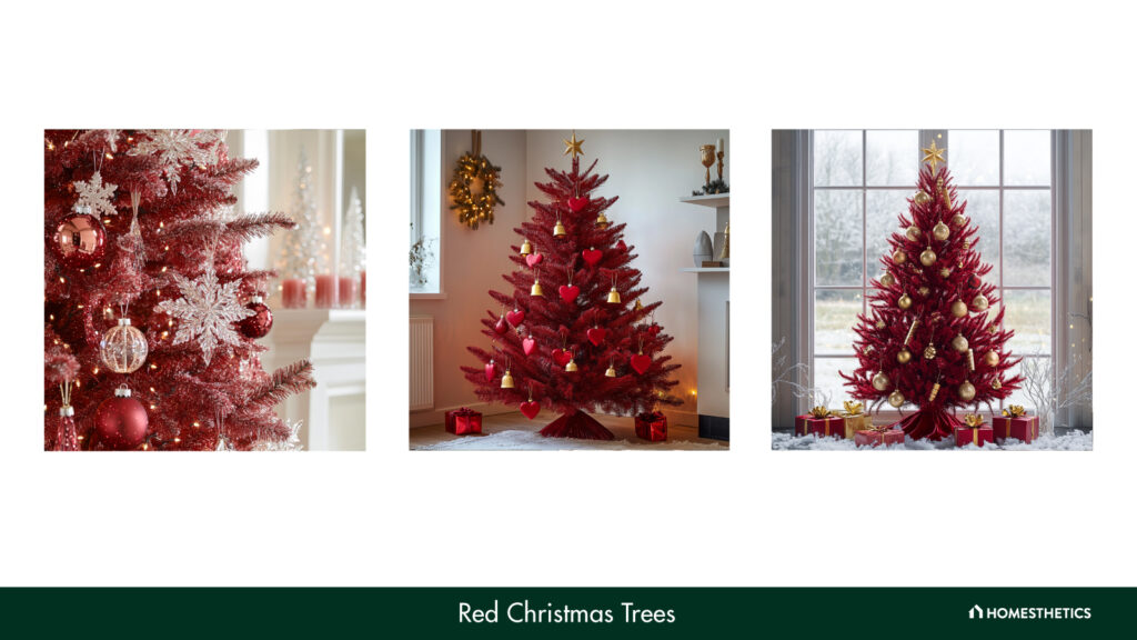 20 Red Christmas Trees Making A Striking Statement This Holiday Season