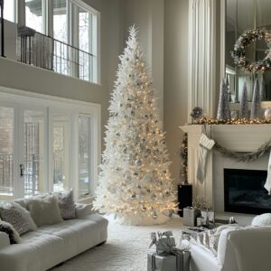 30 White & Silver Trees That Capture The Magic Of A Frosty Christmas