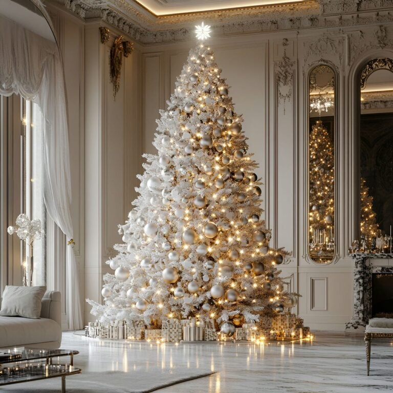 30 White & Silver Trees That Capture The Magic Of A Frosty Christmas