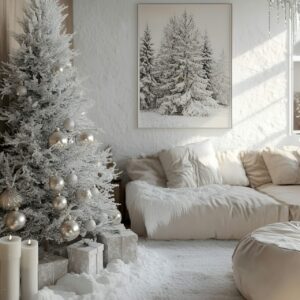 30 White & Silver Trees That Capture The Magic Of A Frosty Christmas