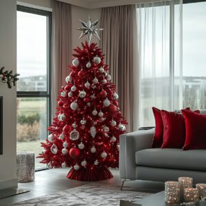 20 Red Christmas Trees Making A Striking Statement This Holiday Season