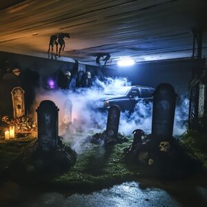 30 Halloween Garage Décor Ideas For A Spooky Transformation
