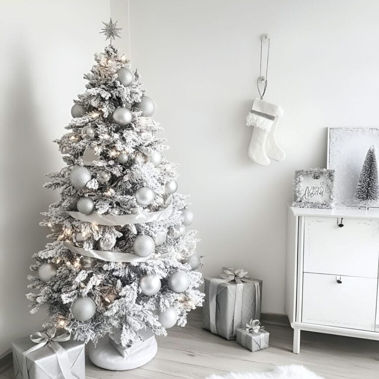 30 White & Silver Trees That Capture The Magic Of A Frosty Christmas