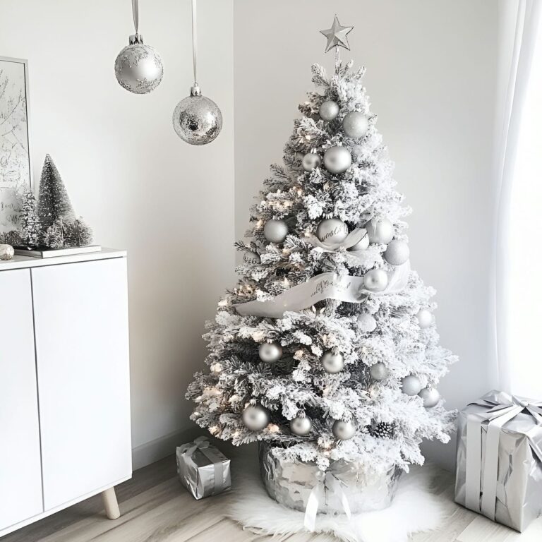 30 White & Silver Trees That Capture The Magic Of A Frosty Christmas