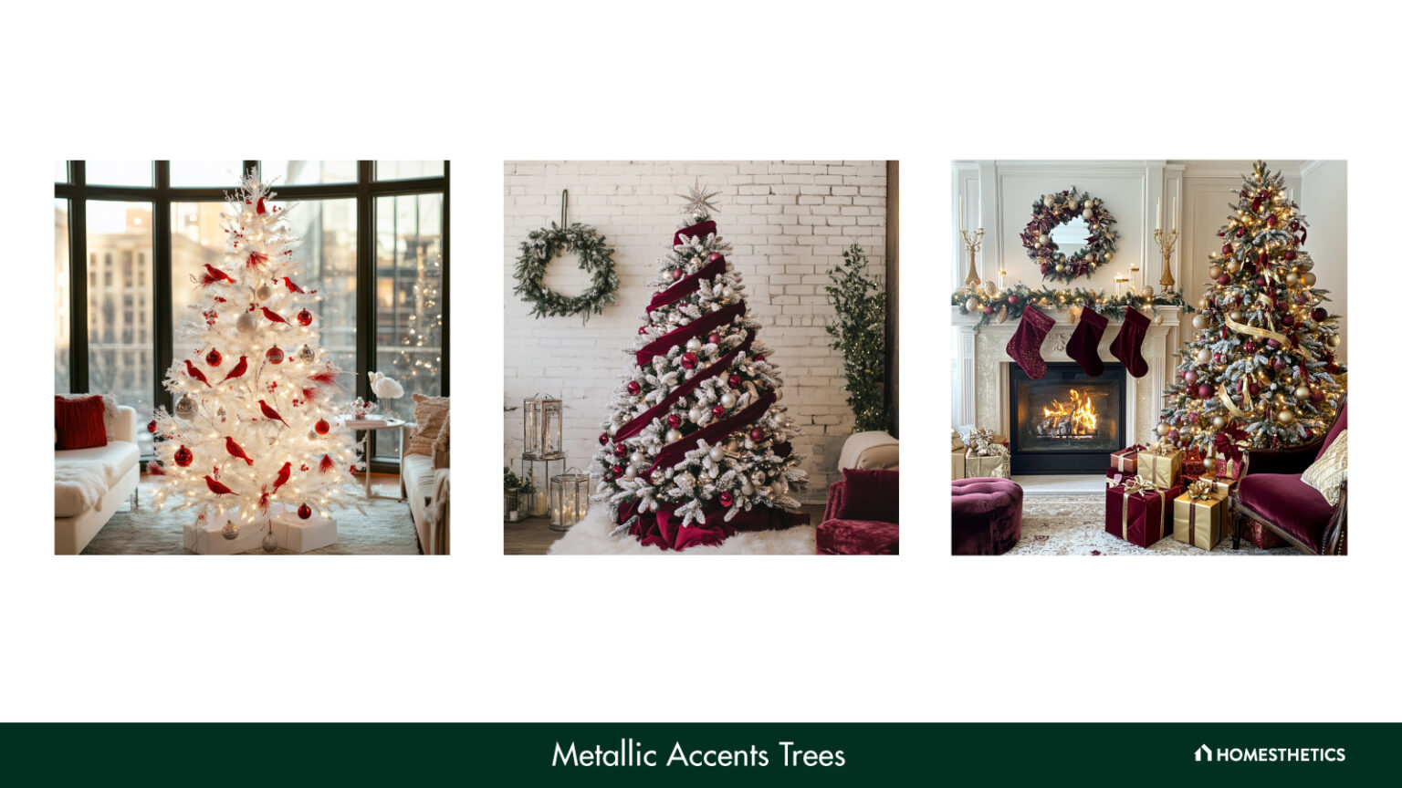 20 Metallic Accents Christmas Trees Creating A Luxe Atmosphere