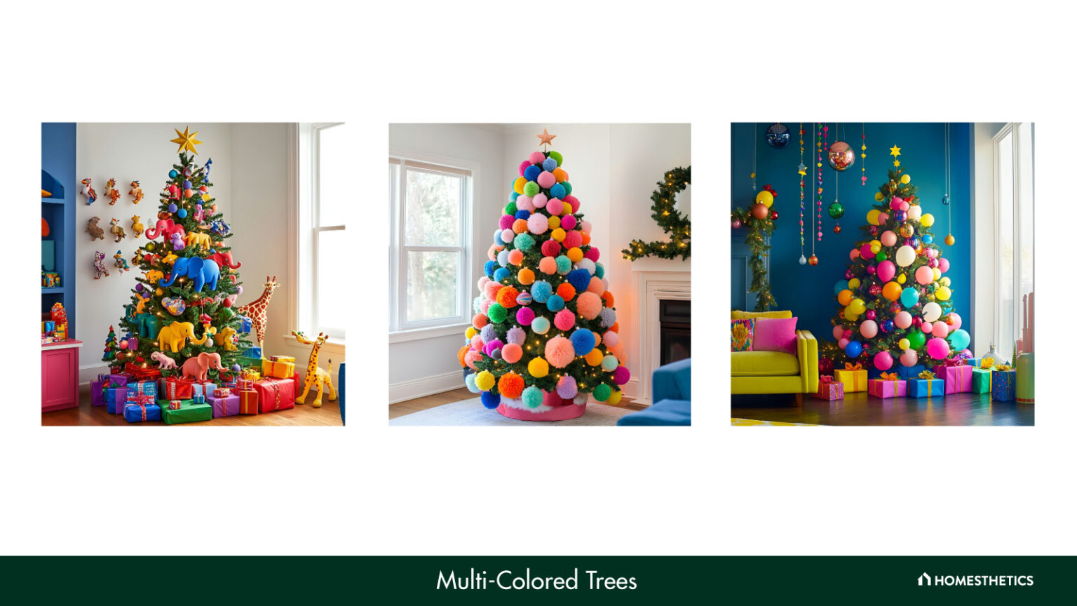 31 Multi-Colored Trees Perfect For A Vibrant Christmas